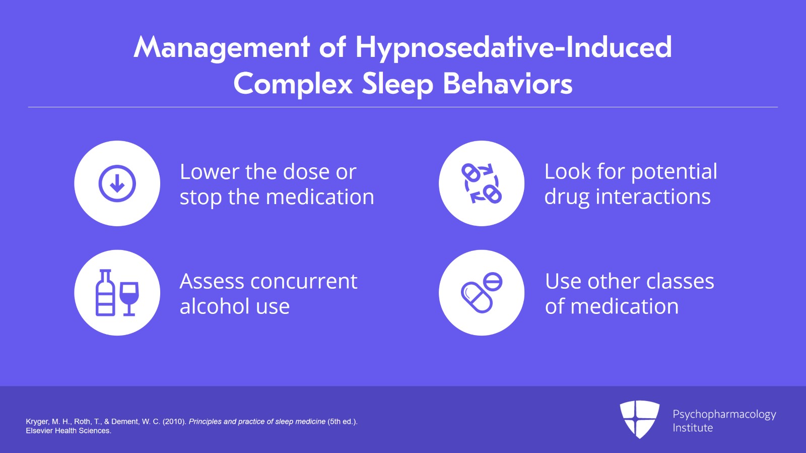 Pharmacologic Interventions for Insomnia: Benzodiazepines and Non ...